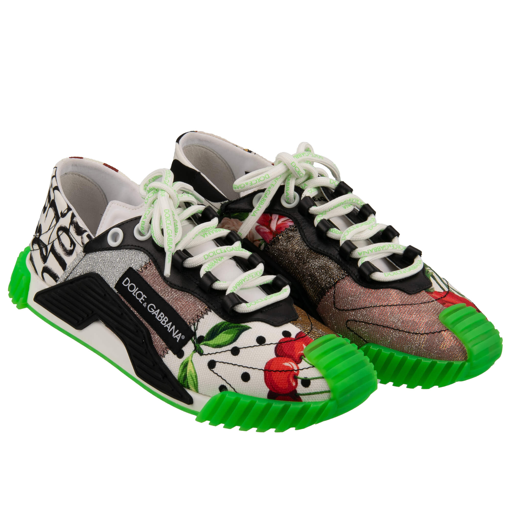 DG Logo Leopard Cherry Sneaker NS1 Green White 39 | 13935