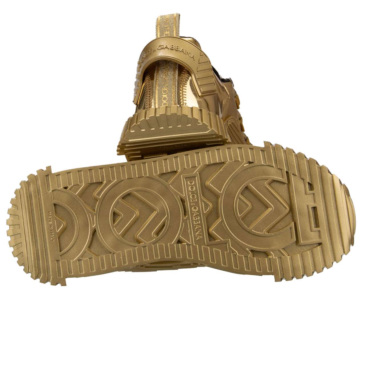 DG Logo Low-Top Lace Men Sneaker Shoes NS1 Gold | EUR 40 | 14132